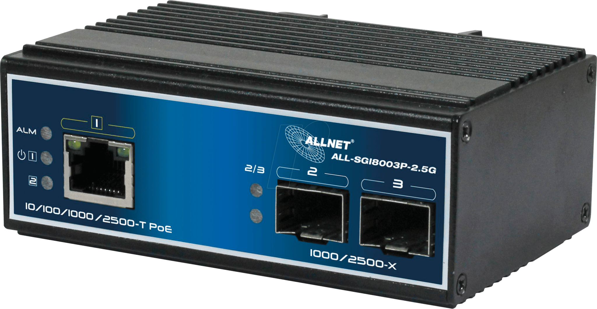 ALLNET ALLSGI800 - Switch, 3-Port, 2,5 Gigabit Ethernet, PoE+++, SFP ...