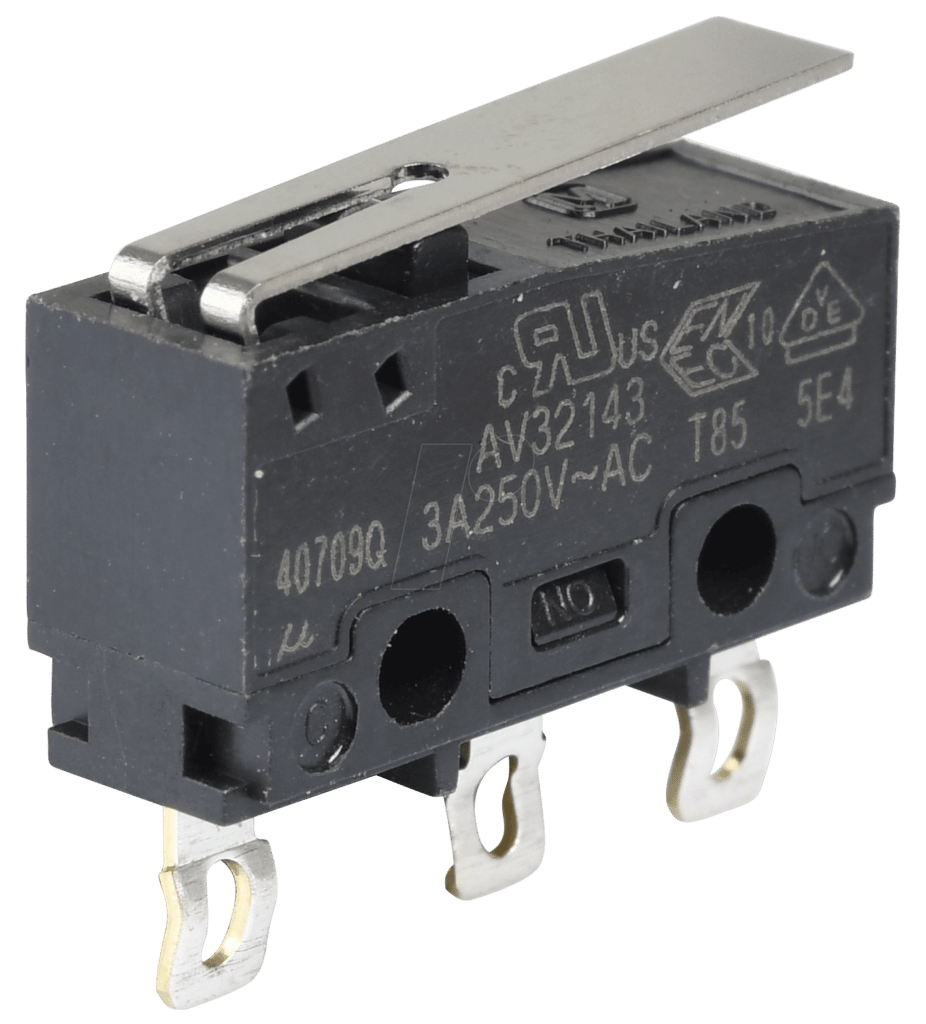 AV 32143 AT - Snap-Action-Mikroschalter, 1x UM, Flachhebel online ...