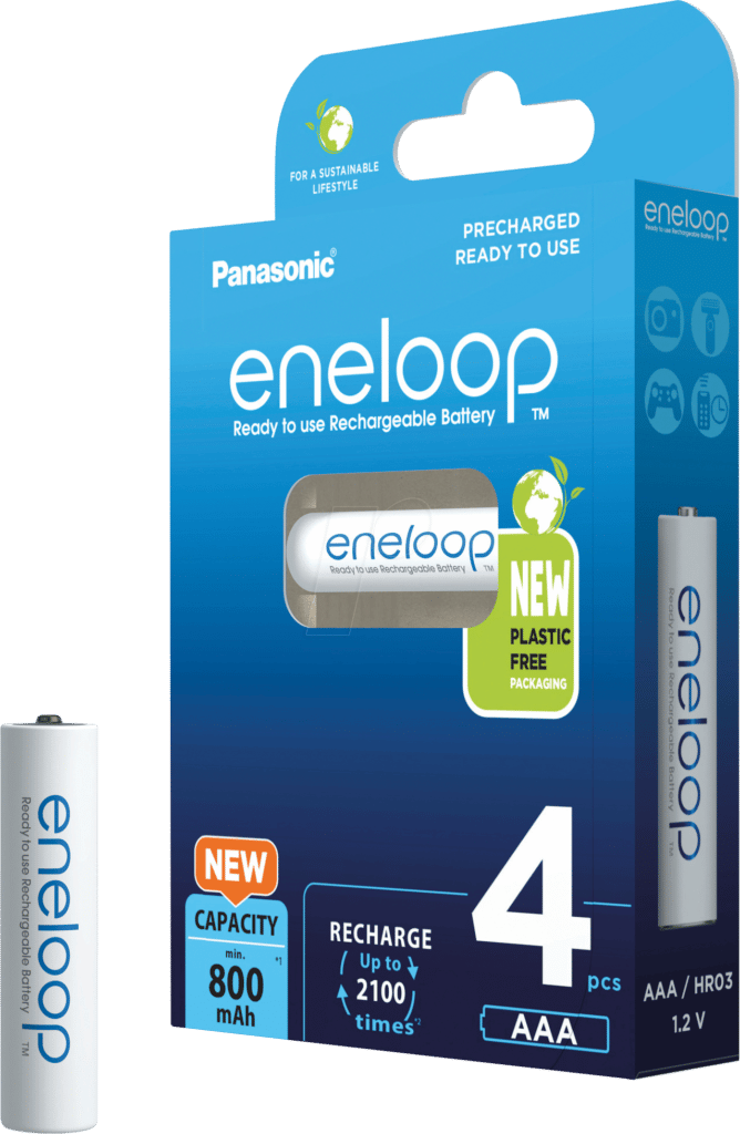 ENELOOP 4XAAAC - eneloop, NiMh Akku, AA (Micro), 800 mAh, 4er-Pack hier online kaufen bei lan.de