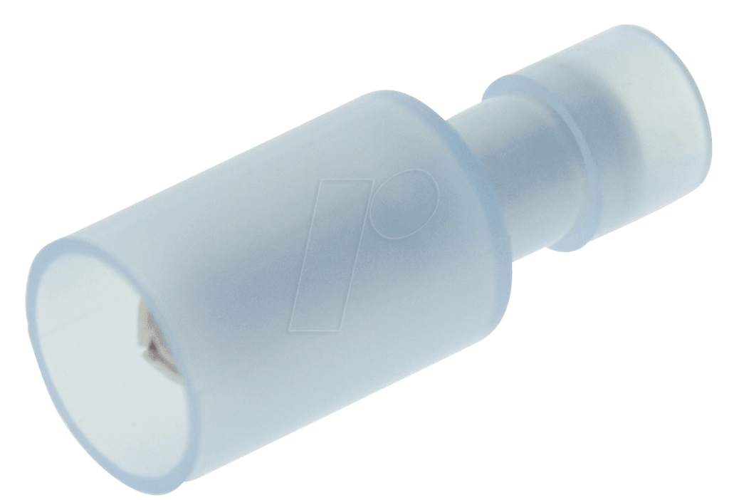 WE K4244021N - Rundstecker - 2,5 mm2, blau,vollisoliert, 5 mm Stecker ...