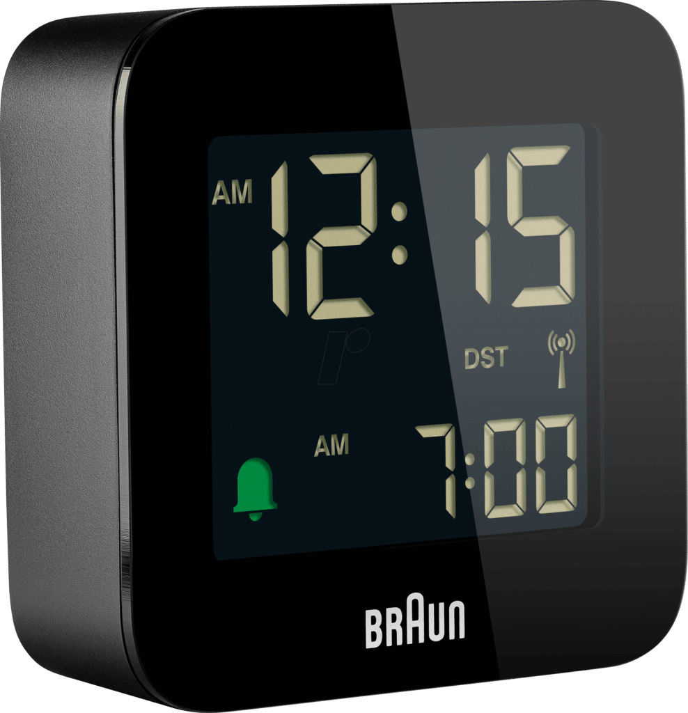 BRAUN BC08B-DCF - Digitaler Funk-Reisewecker schwarz hier online kaufen ...